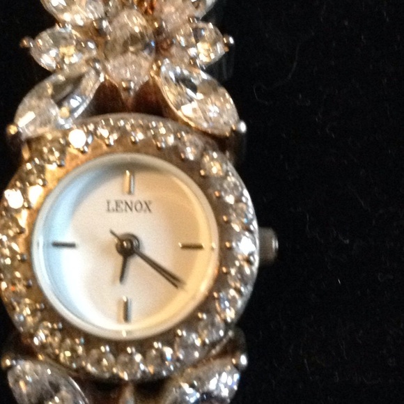 Lenox | Accessories | Vintage Lenox Watch Stunning Lots Of Bling | Poshmark